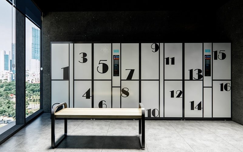 Giải pháp tủ locker khu vực để hành lý khách sạn
